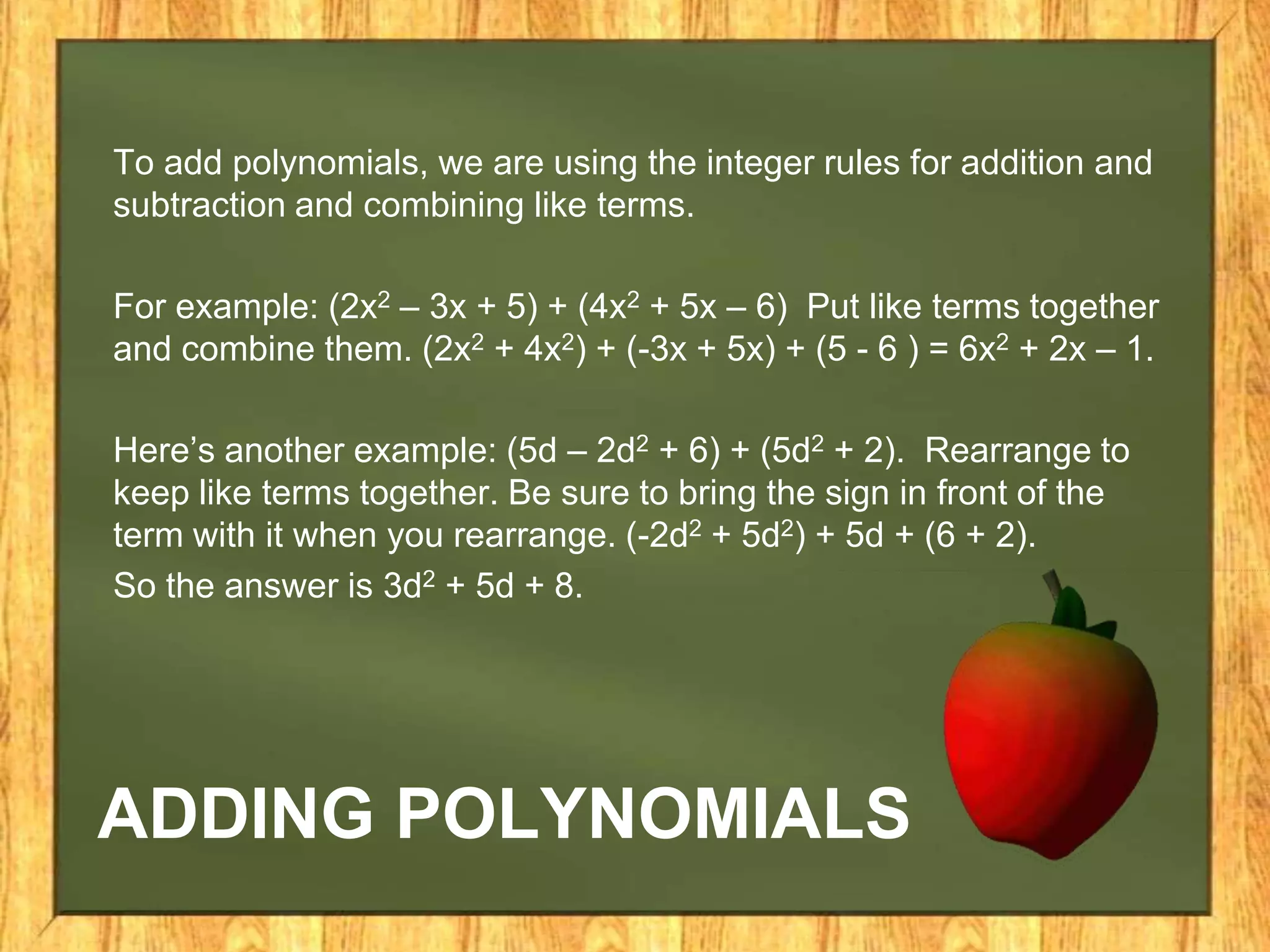 Unit 3 polynomials | PPT