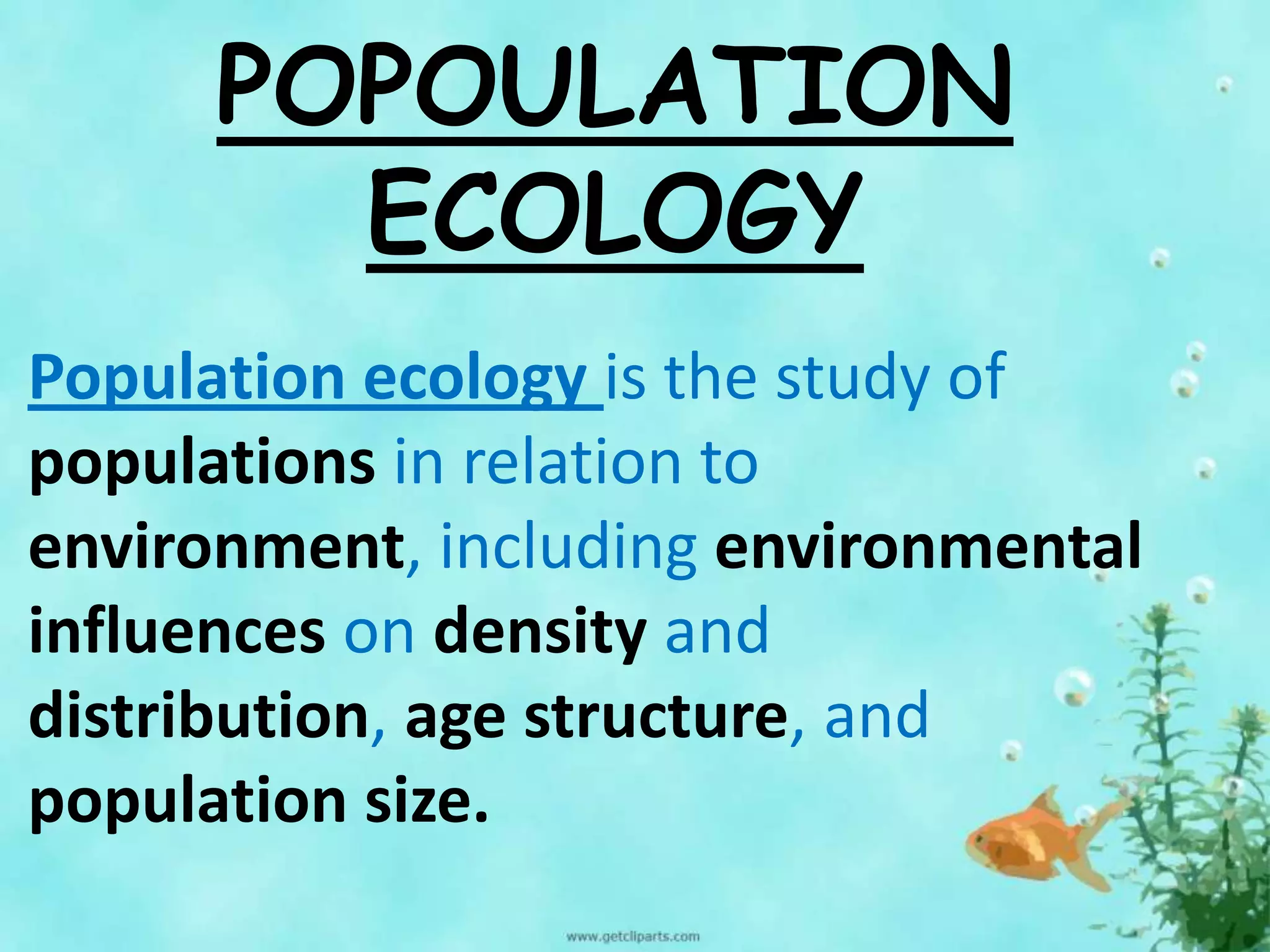 Unit 3 population ecology | PPT