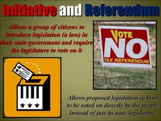 Initiative Progressive Era