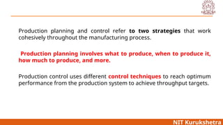 Product Planning and control in Industrial Engineering | PPT