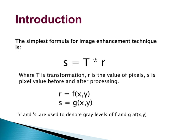 gray level transformation unit 3(image processing)) | PPTX