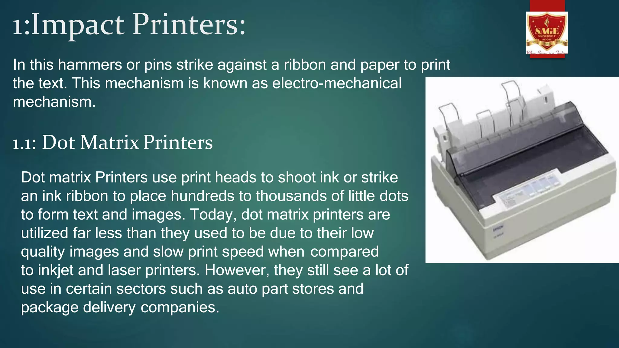 Unit3 ppt2 printers | PPT