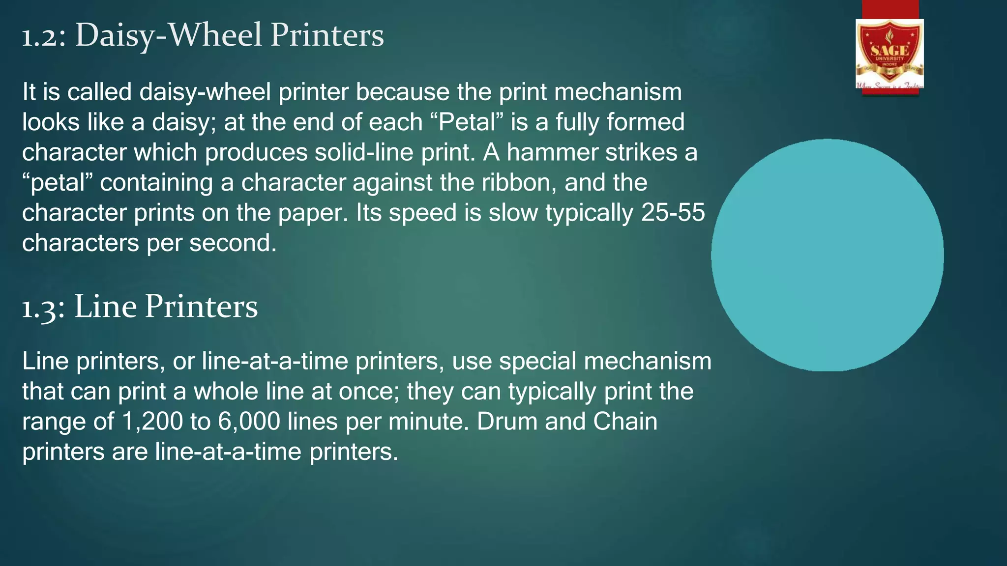 Unit3 ppt2 printers | PPT