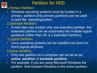 Unit3 ppt3 hard drive | PPTX | Operating Systems | Computer Software and Applications