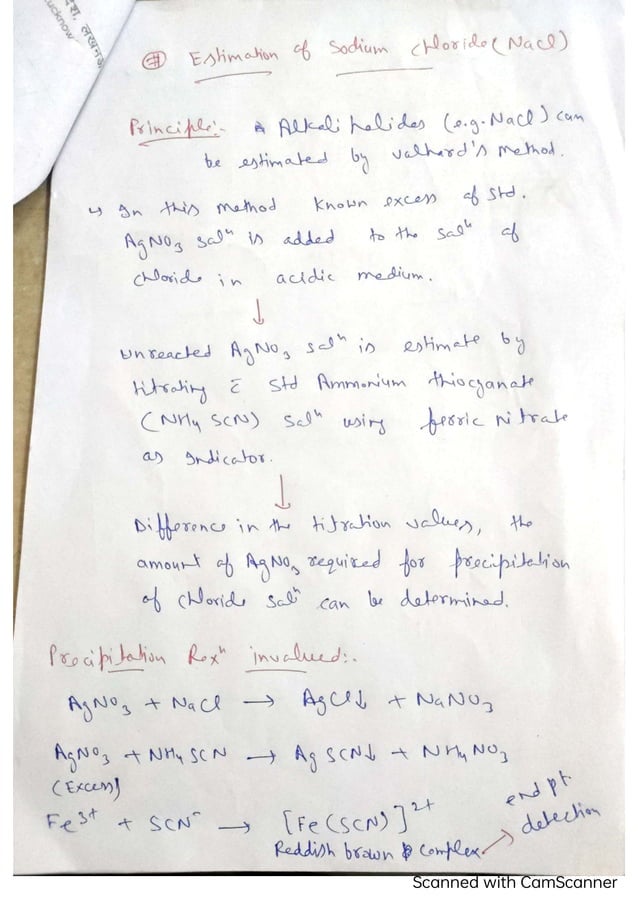 Unit 3 precipitation titration || Mohr's Method|| Volhard's method ...