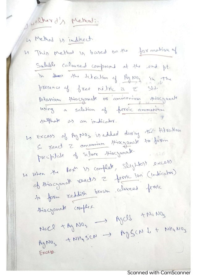 Unit 3 precipitation titration || Mohr's Method|| Volhard's method ...