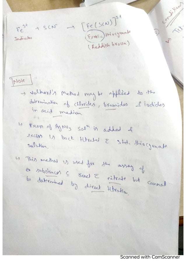 Unit 3 precipitation titration || Mohr's Method|| Volhard's method ...