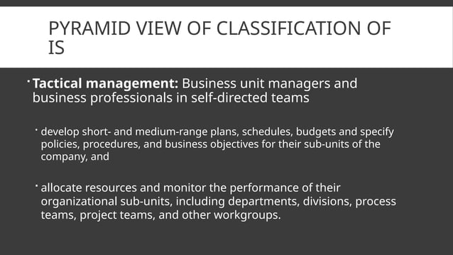 Unit 3 Presentation.pptx Management Information Systems | PPT
