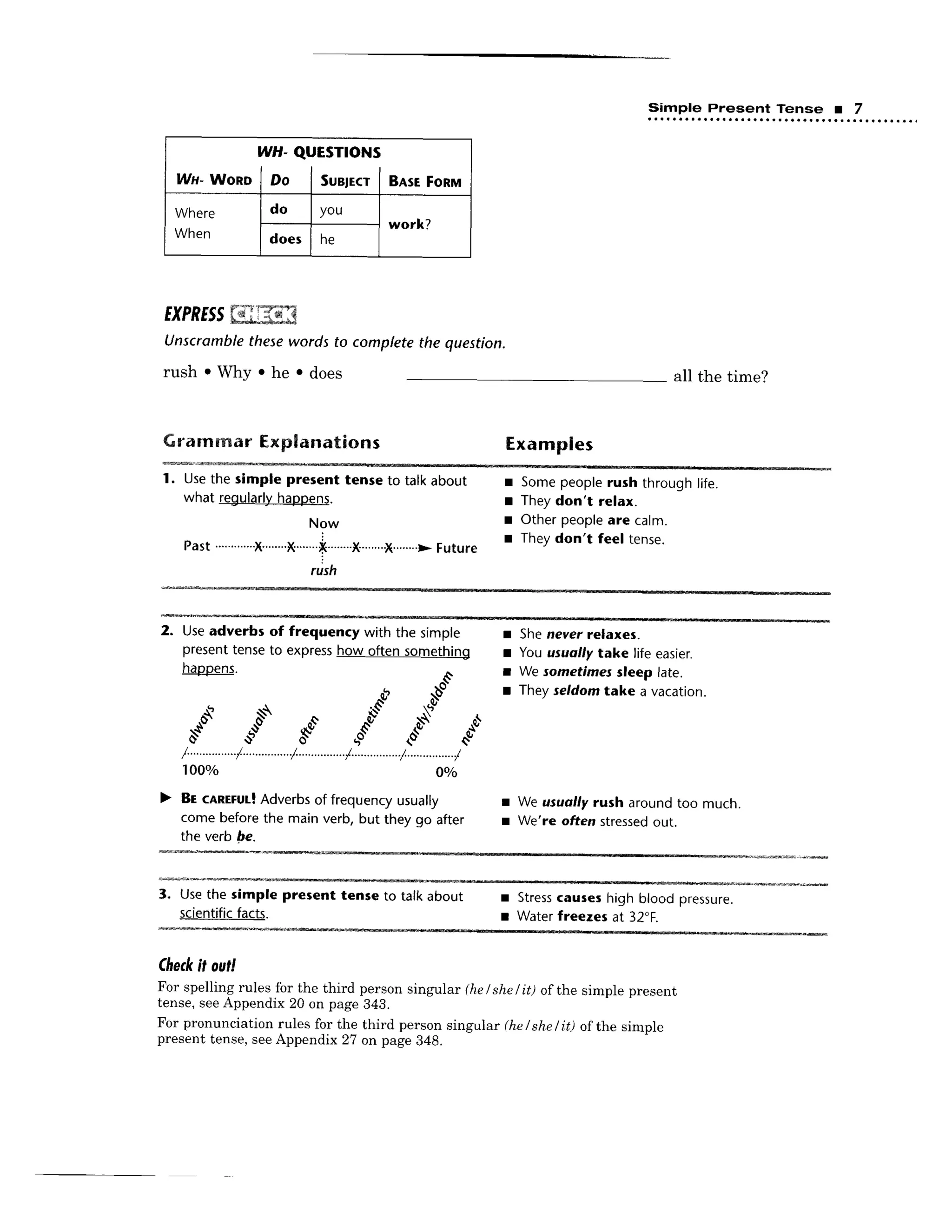 Unit 3 present simple | PDF
