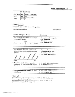 Unit 3 present simple | PDF