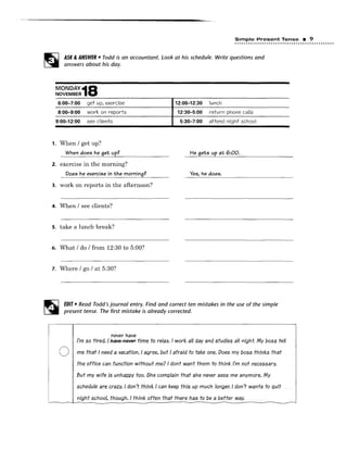 Unit 3 present simple | PDF