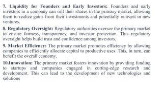 unit 3 primary market.pptx functions, fo | PPT