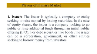 unit 3 primary market.pptx functions, fo | PPTX