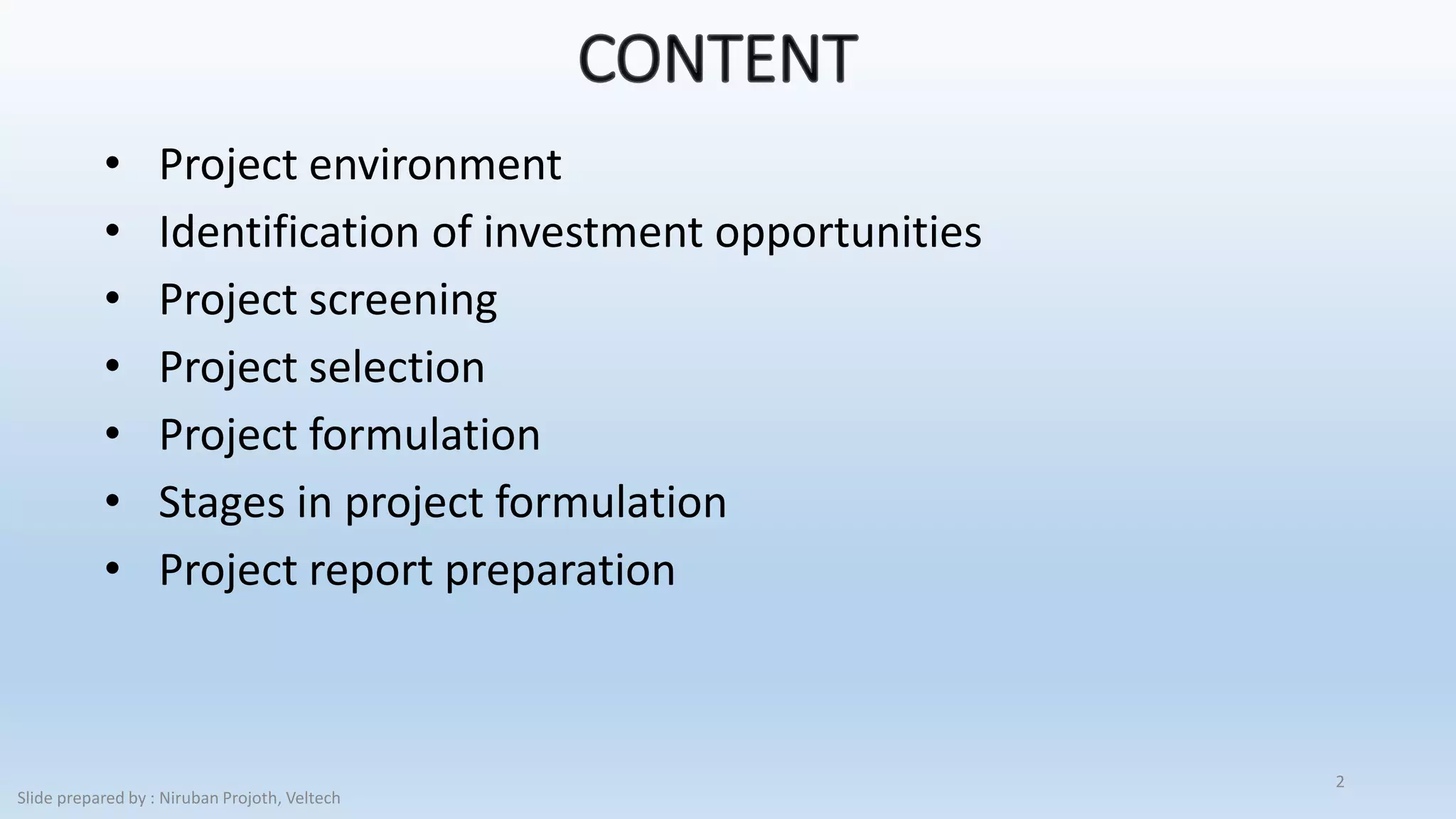 Unit 3 Project Environment - Project Identification and Formation | PPTX