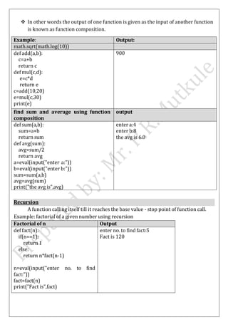 ESIT135 Problem Solving Using Python Notes of Unit-2 and Unit-3 | PDF