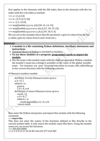 ESIT135 Problem Solving Using Python Notes of Unit-2 and Unit-3 | PDF