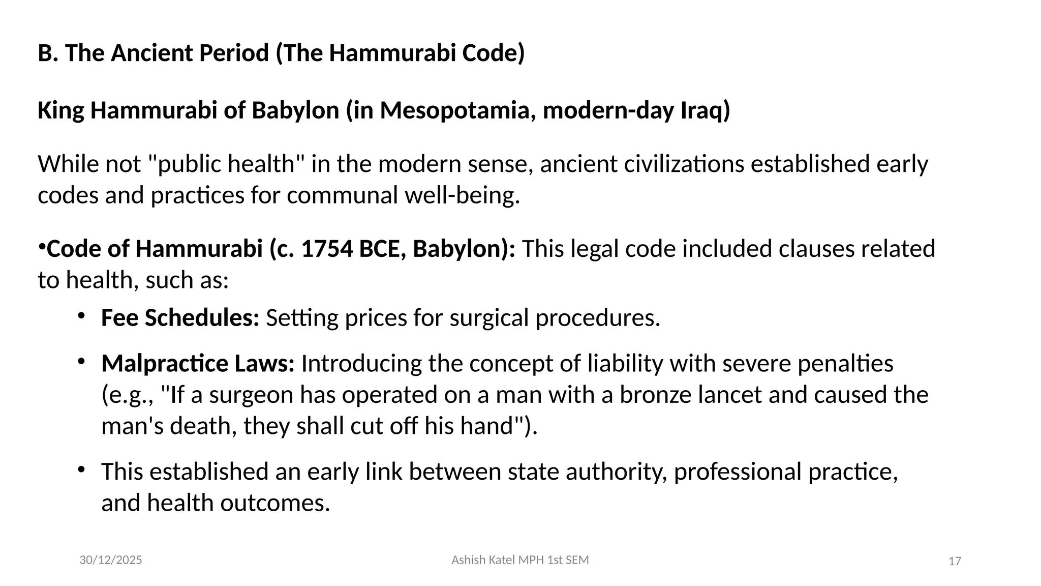 Public Health Development: Tracing the Histrocial Development of Public ...