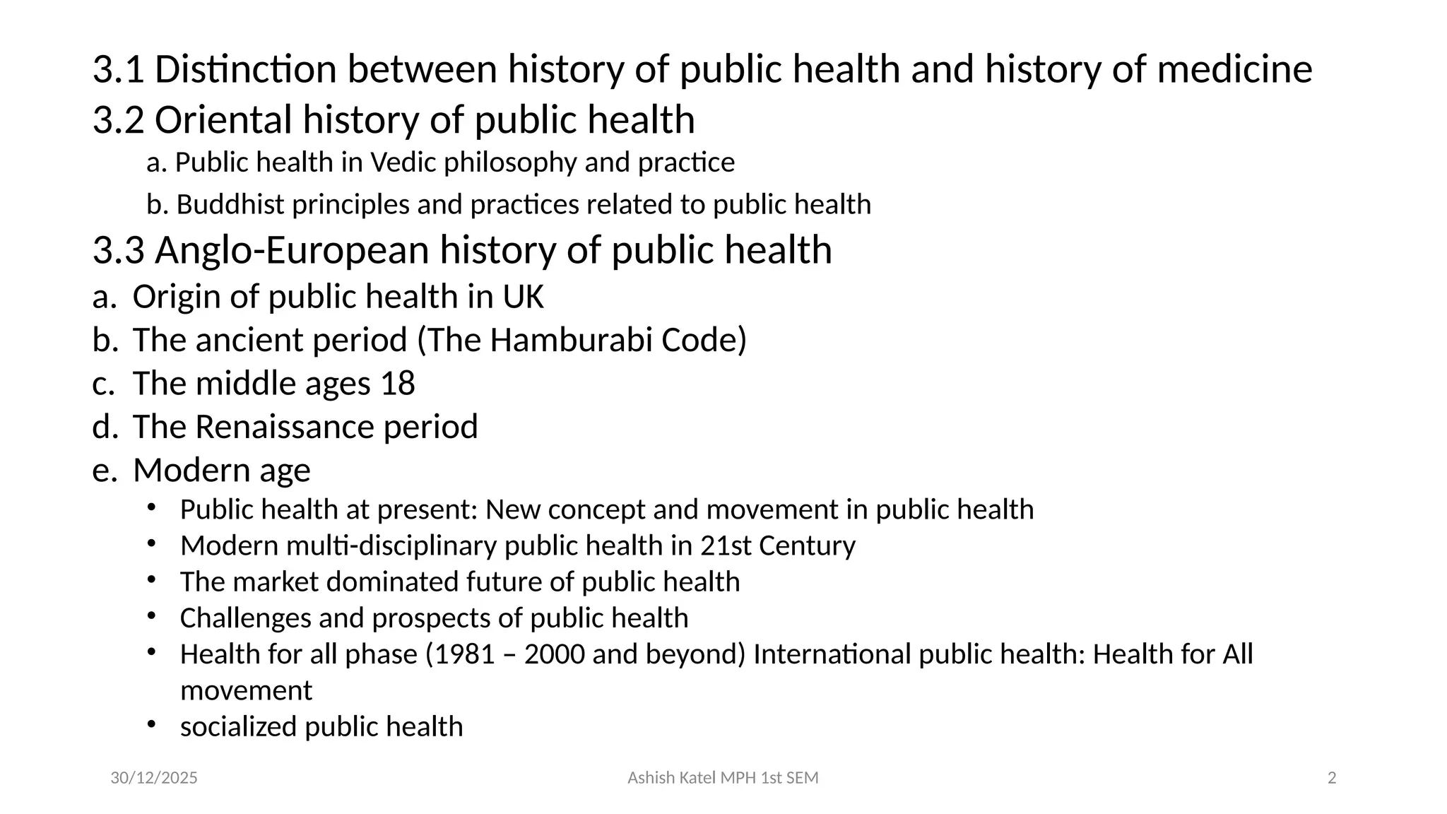 Public Health Development: Tracing the Histrocial Development of Public ...