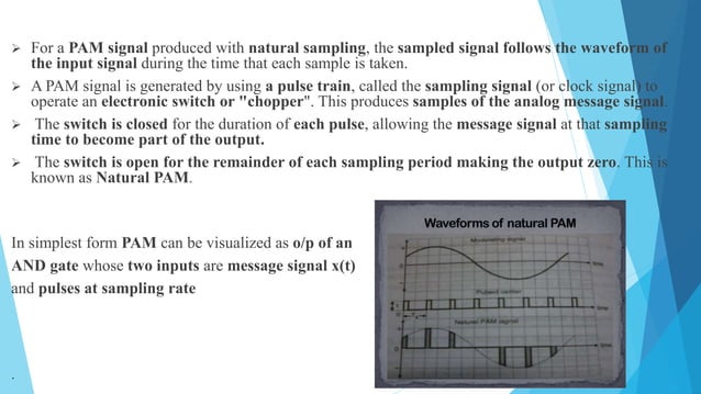Pulse Modulation ppt | PPTX | Digital Audio | Computer Software and ...