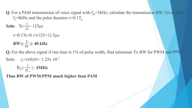 Pulse Modulation ppt | PPTX | Digital Audio | Computer Software and ...