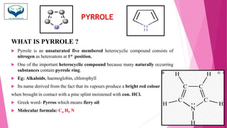 Unit 3 Pyrrole | PDF