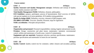 PHARMACEUTICAL QUALITY ASSURANCE _UNIT 3 Quality Control | PPTX