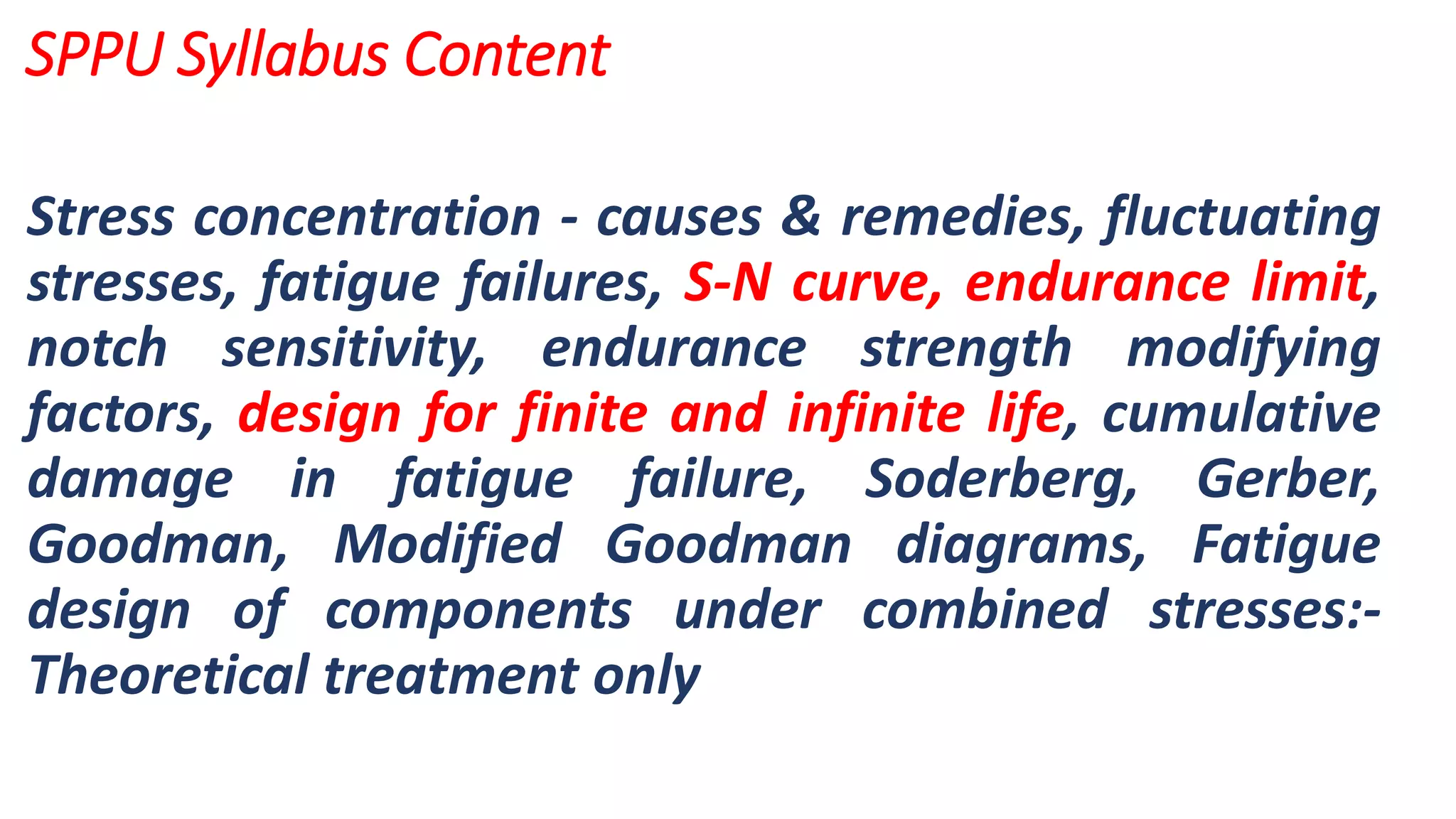 Unit 3 Design of Fluctuating Loads | PDF