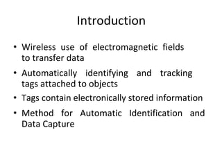 Radio Frequency Identification Technology In IOT | PPT
