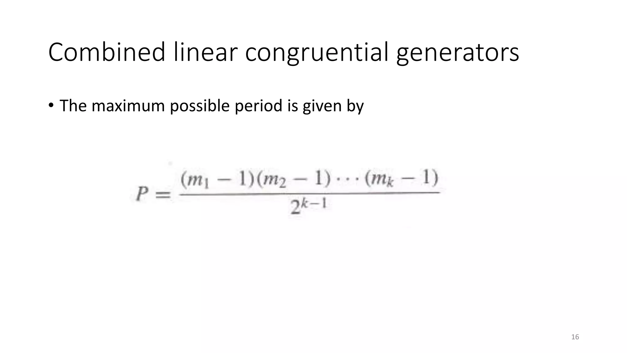 Unit 3 random number generation, random-variate generation | PPTX