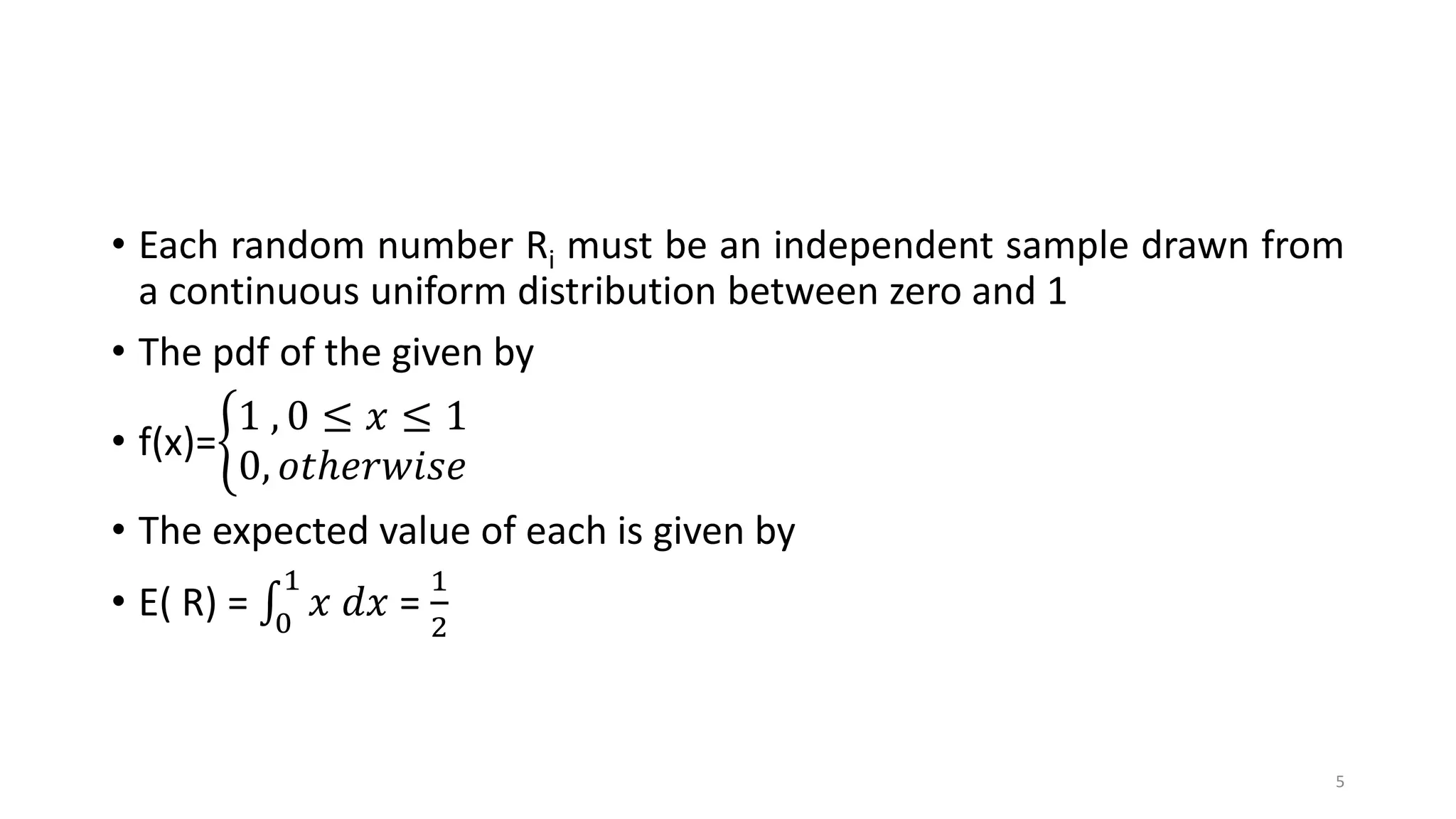 Unit 3 random number generation, random-variate generation | PPTX