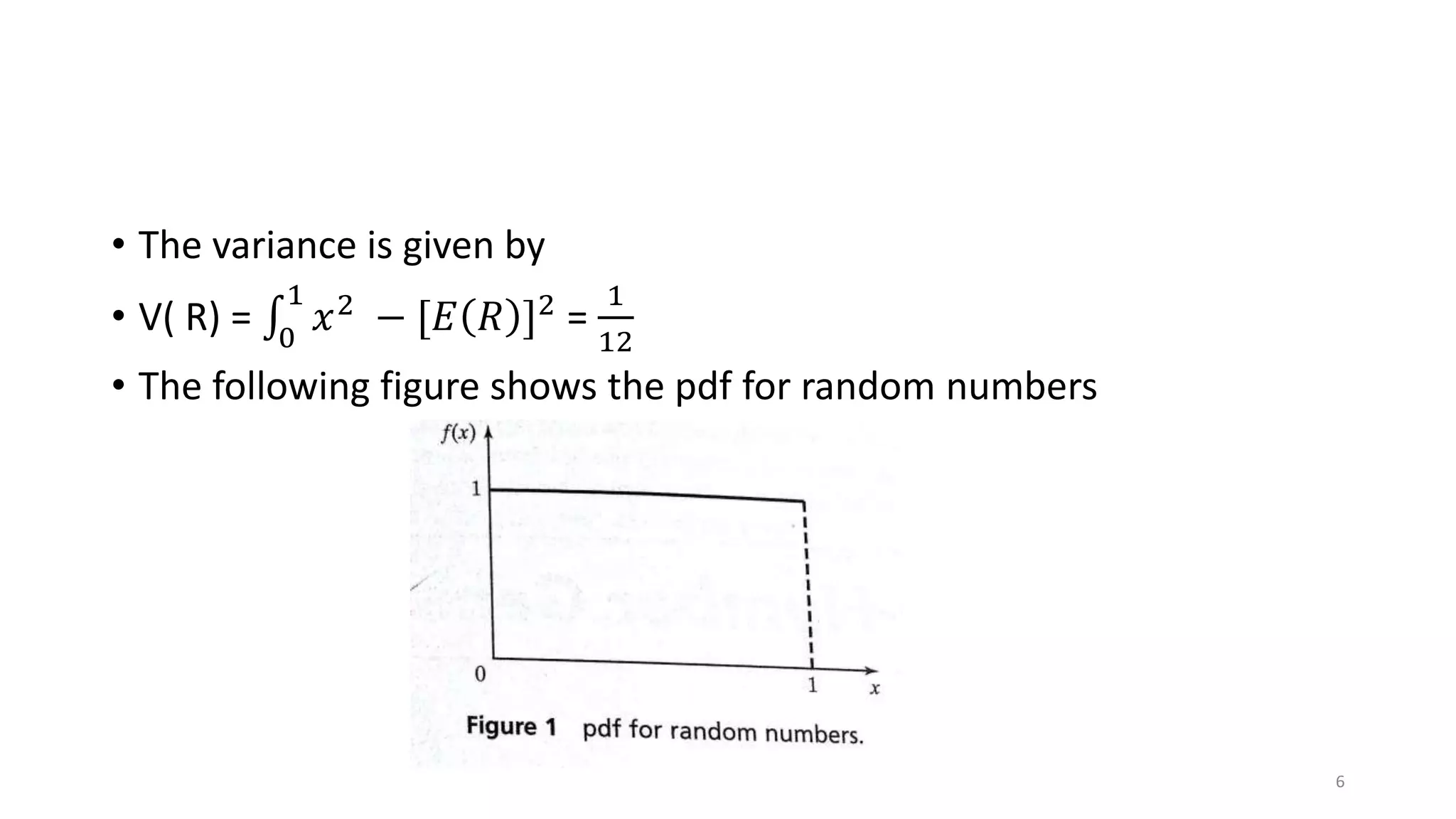 Unit 3 random number generation, random-variate generation | PPTX