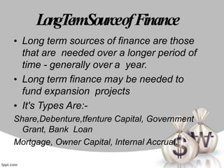 Unit 3rd. Source of Finanace.pptx | Free Download