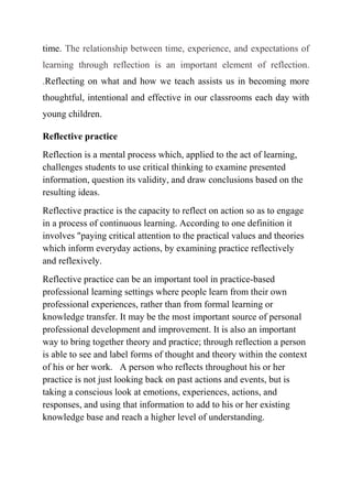 Unit 3 reflective_practice[1] | PDF