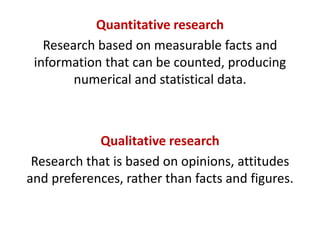 Unit 3 – research techniques | PPT