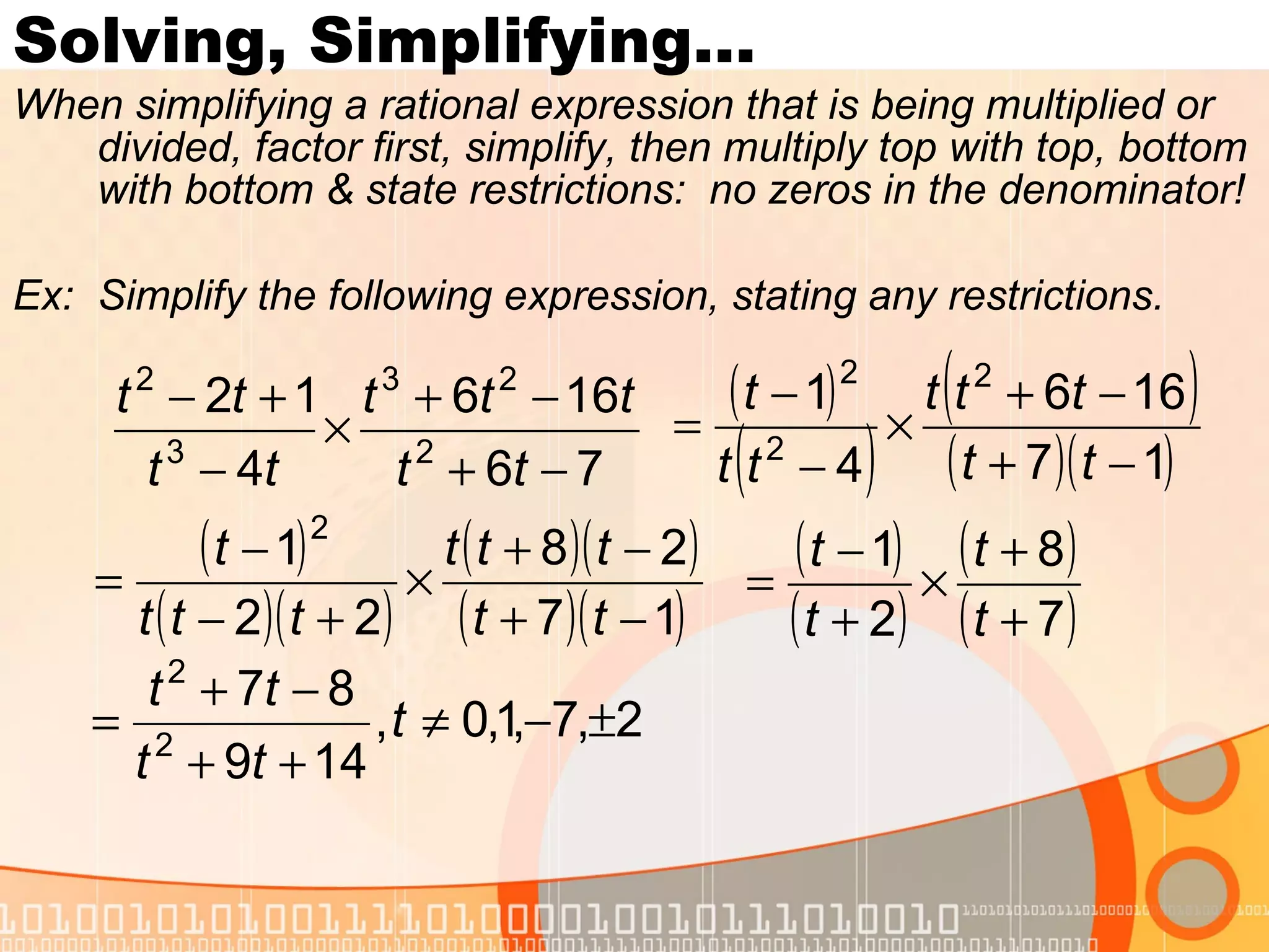 Rational, Irrational & Absolute Value Functions Review | PPT