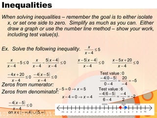 Rational, Irrational & Absolute Value Functions Review | PPT