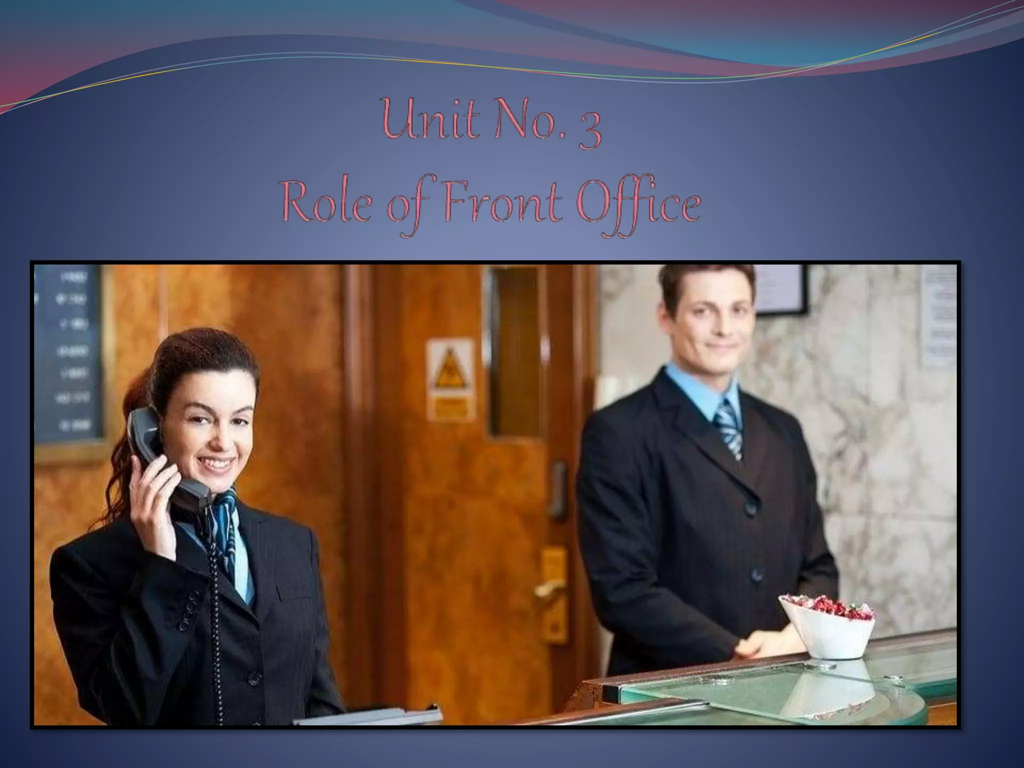 Role of Front Office | PPT