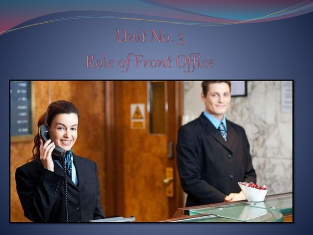 Role of Front Office | PPT
