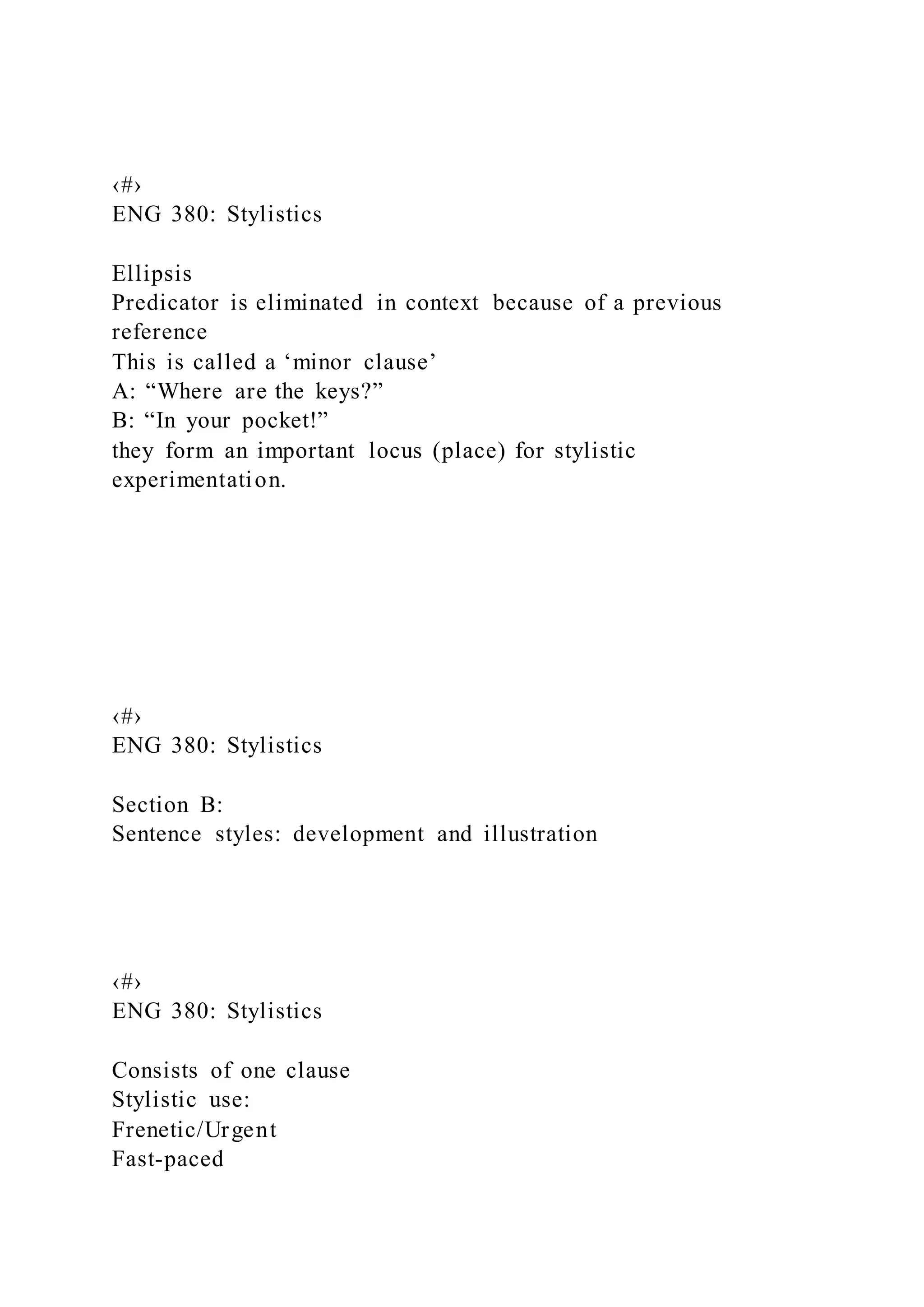 Unit 3 sections a and b grammar and style sentence styles | DOCX