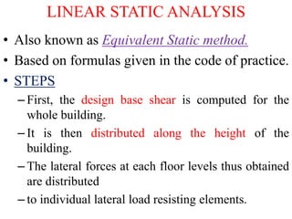 EVALUATION OF SEISMIC FORCES AS PER IS 1893_2016 | PPTX