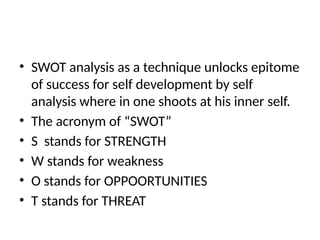 unit 3 self development. AND SOFT SKILLS | PPTX