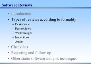 Unit3 software review control software | PPTX