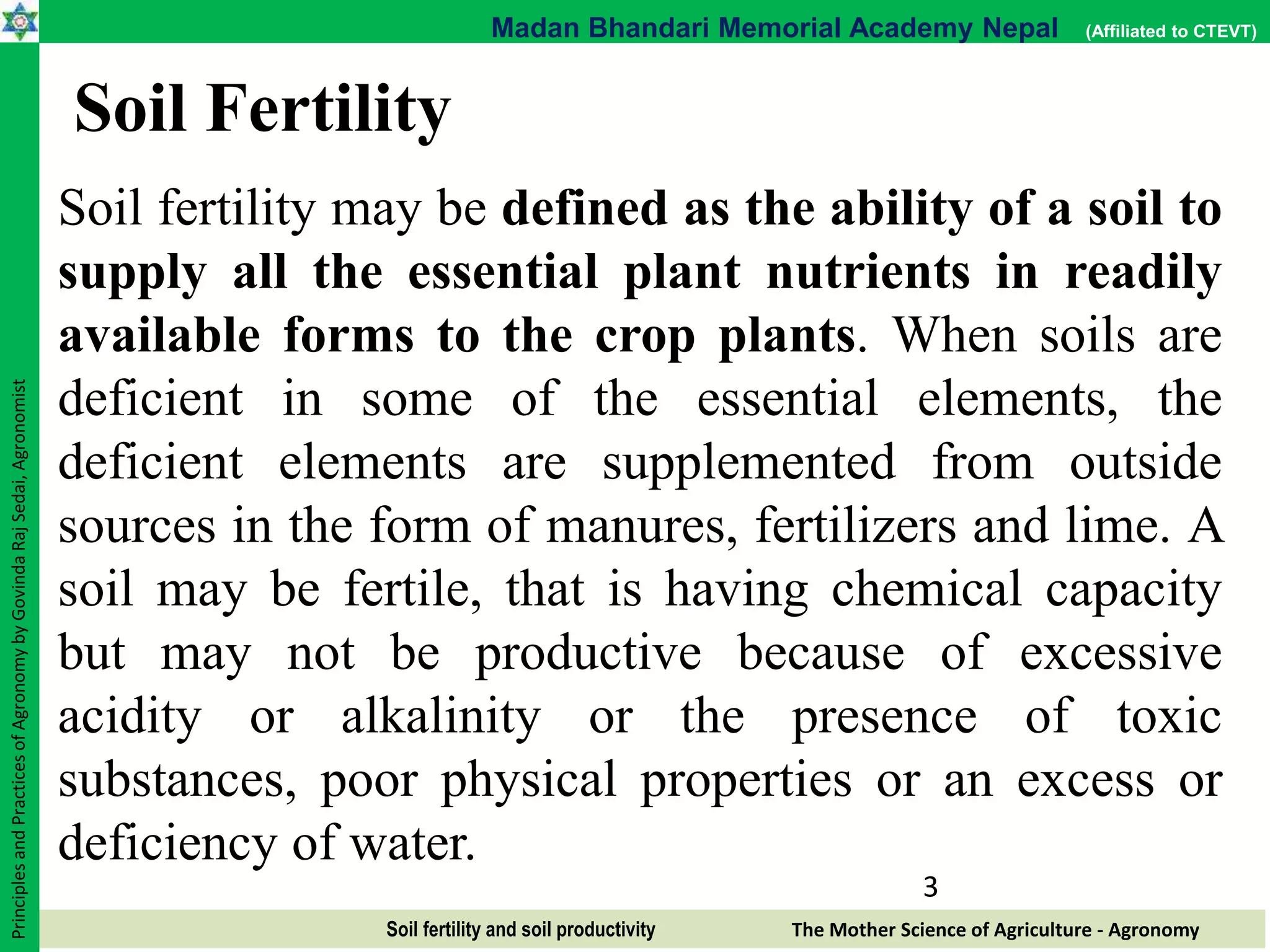 Unit 3 Soil fertility and soil productivity.pptx