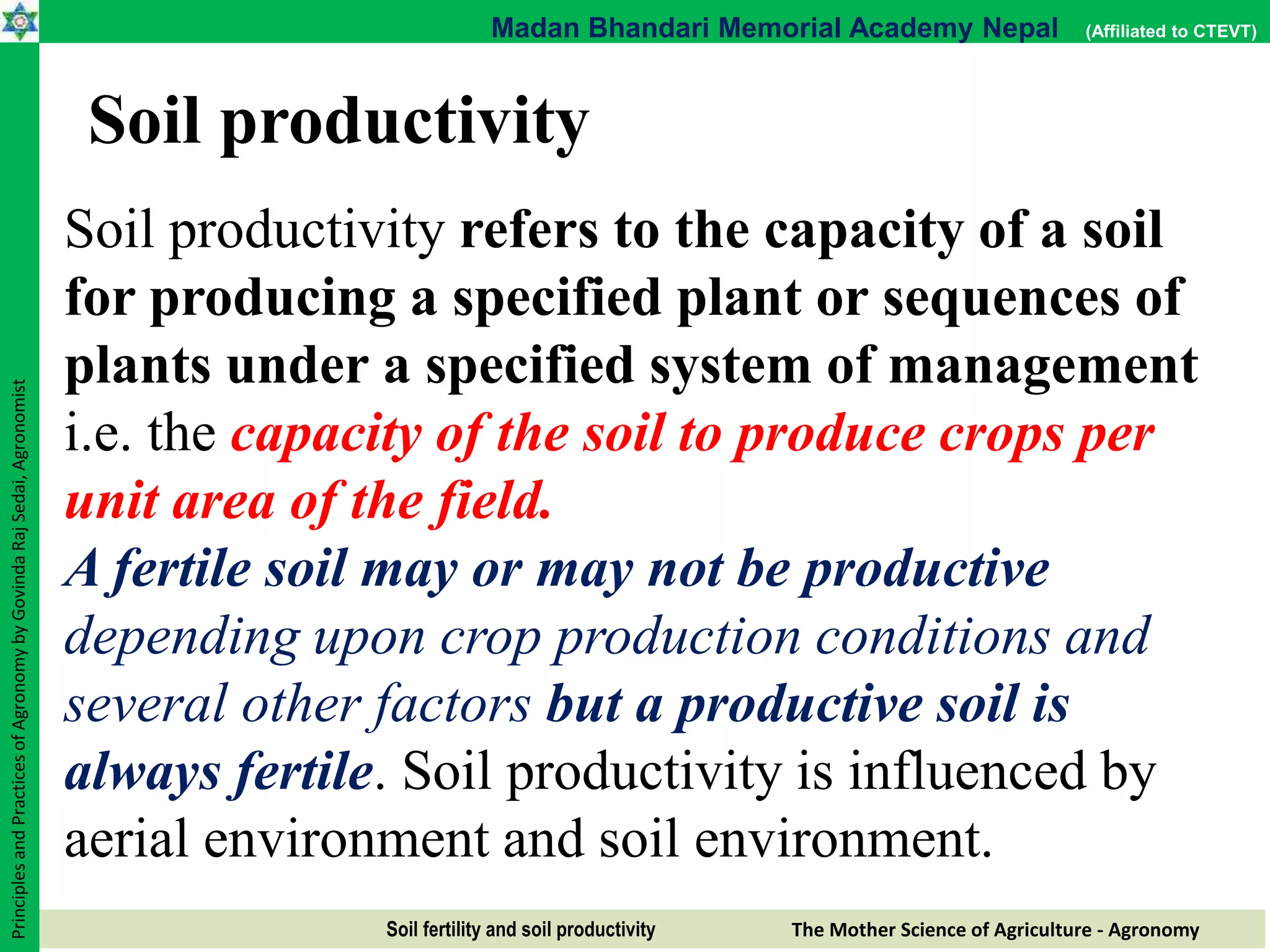 Unit 3 Soil fertility and soil productivity.pptx