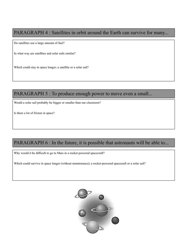 Unit 3 solar sails worksheet | PDF