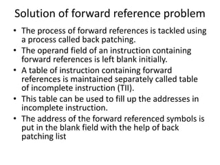 Unit 3 sp assembler | PPT