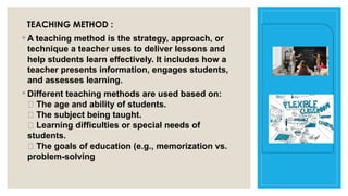 SPECIAL EDUCATION LEARNING , TEACHING , ASSESSMENT | PPTX