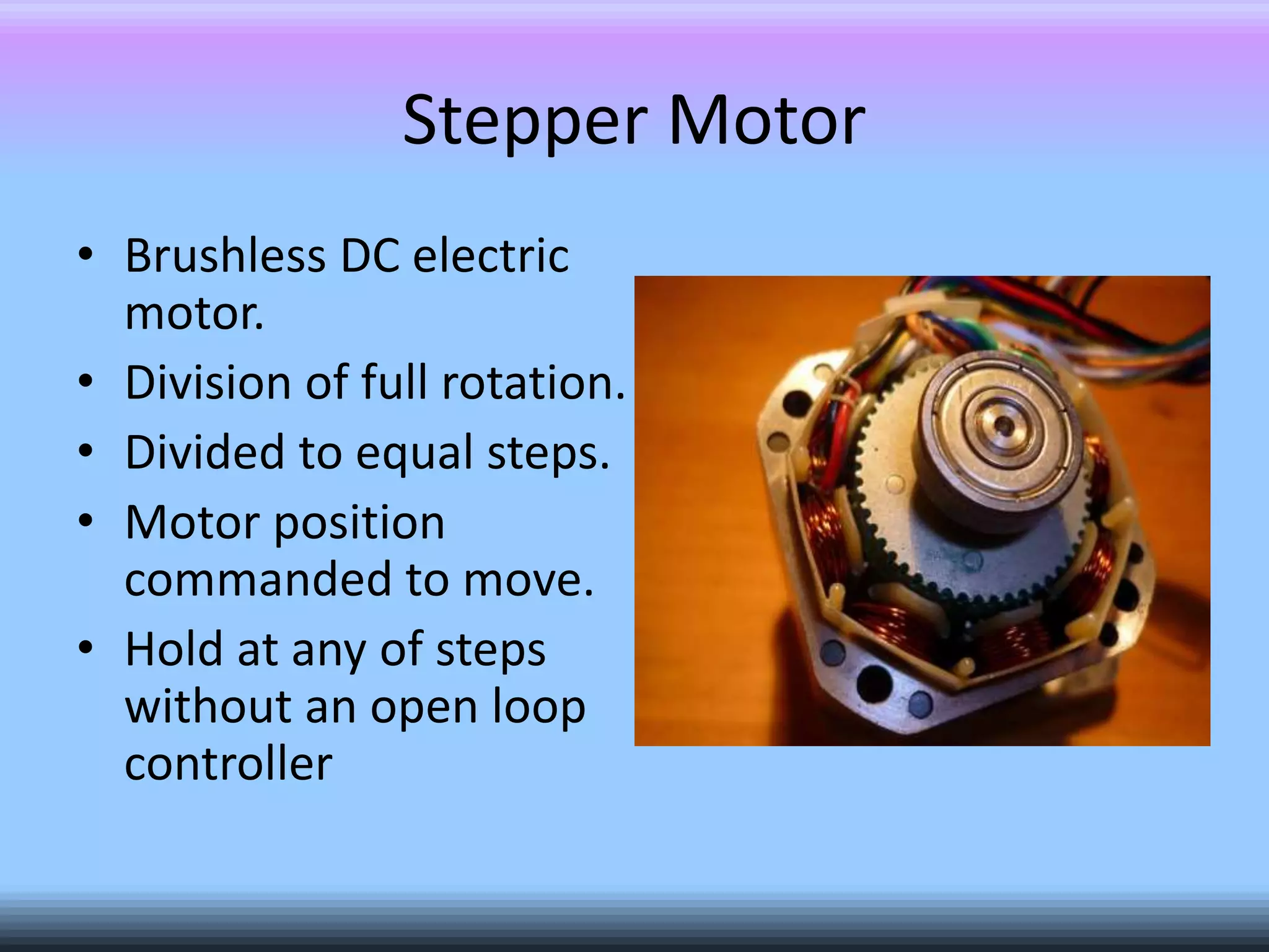 Unit 3 steppermotors | PPTX