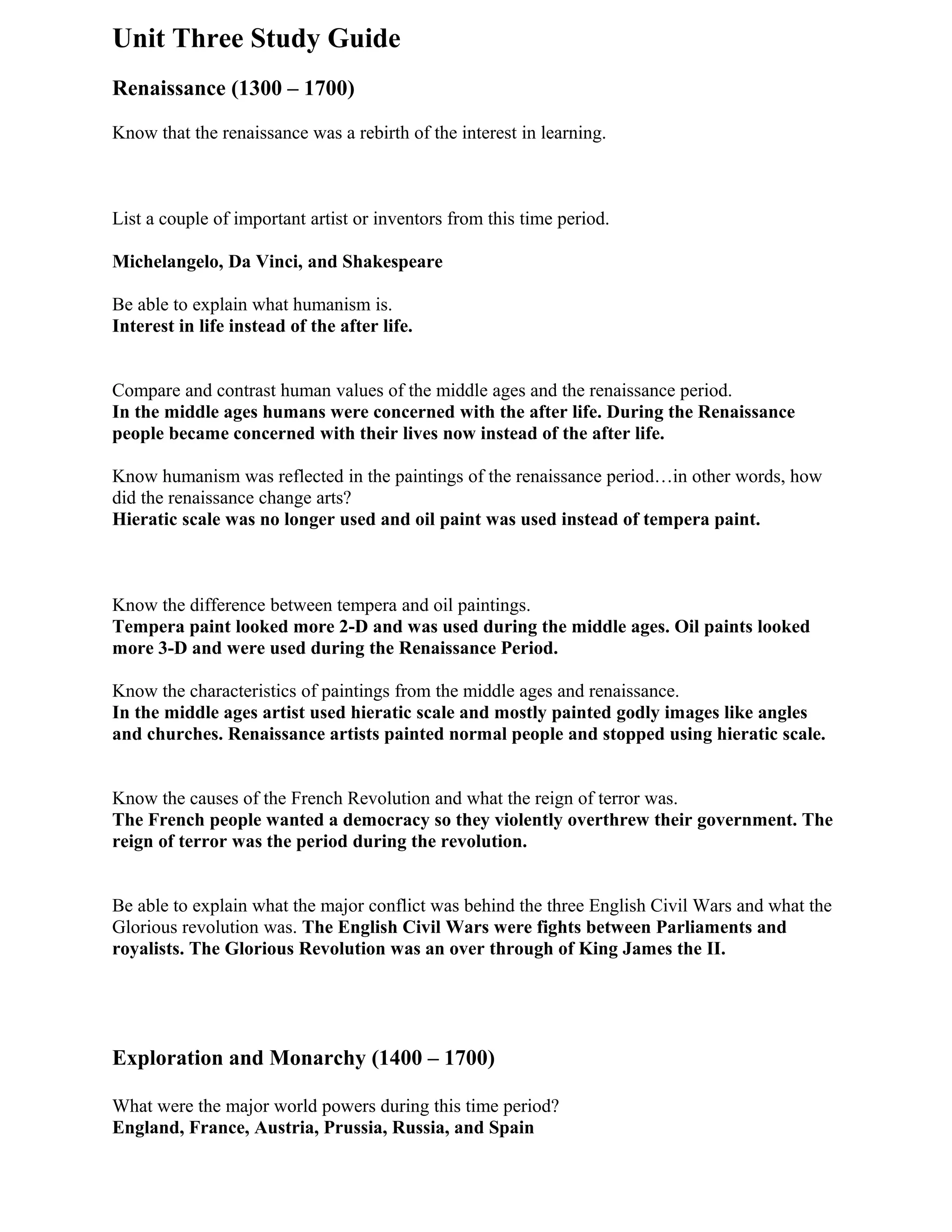 Unit 3 study guide | DOC | Christianity | Religion & Spirituality