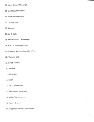 Unit 3 study guidejh | PDF